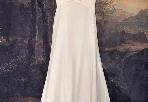 Элегатное свадебное платье 46