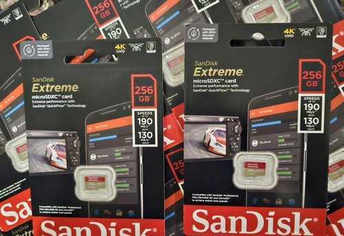 Карта Micro SD Sandisk Extreme sdxc 256GB