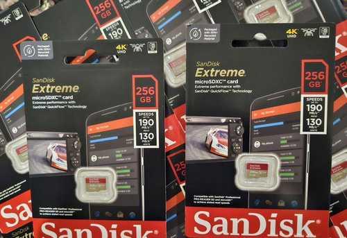 Карта Micro SD Sandisk Extreme sdxc 256GB