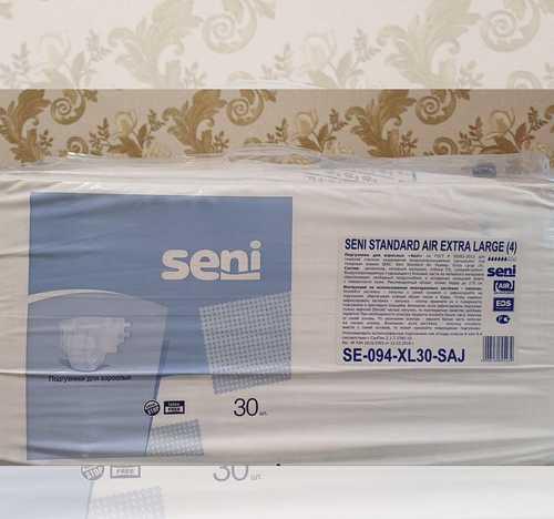 Памперсы для взрослых Seni XL, 4 размер, 6 капель