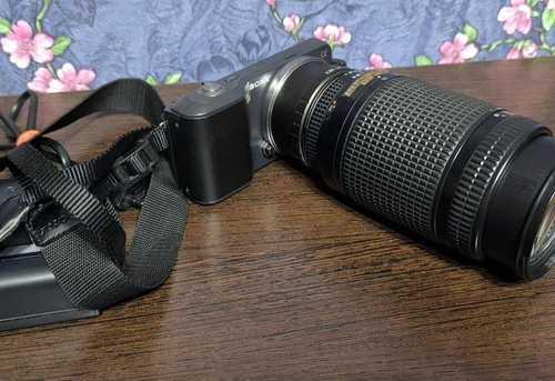 Фотоаппарат Sony NEX-3 + Объектив Nikon 70-300 mm