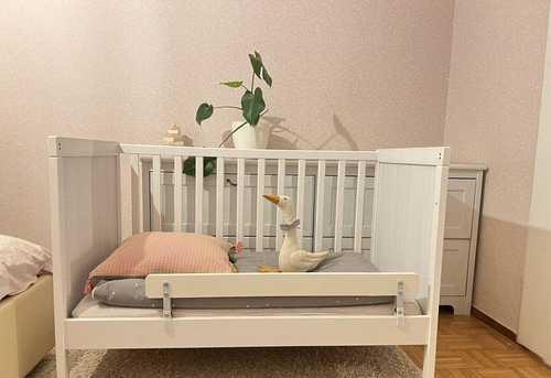 Детская кроватка IKEA сундвик