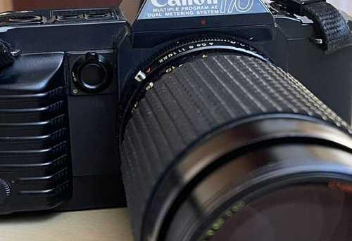 Пленочный Canon T70 + объектив 200mm f4