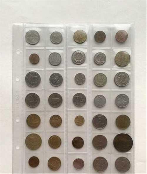Монеты 35 шт. 21 страна набор монет 001