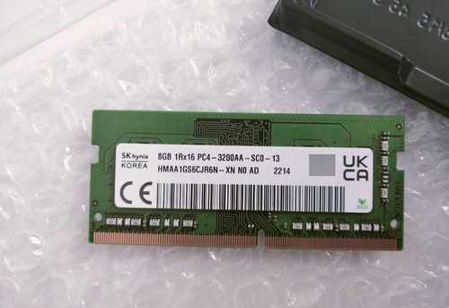 Оперативная память SK Hynix DDR4 1 x 8 Gb 3200 Mhz