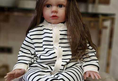 Кукла реборн, реалистичная девчонка 60 см