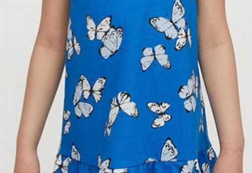 Новый сарафан с бабочками 6-8 лет H&M