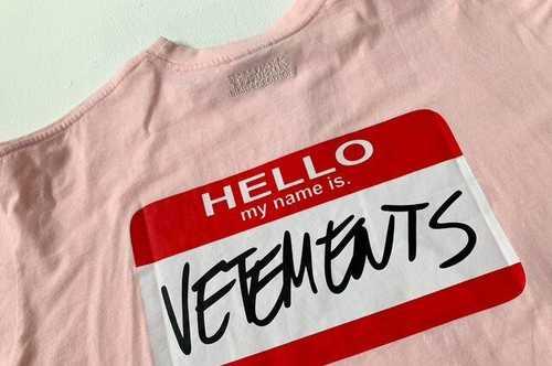 Футболка My Name Is Vetements Pink