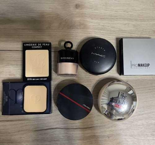 Сет пудр Guerlain, mac, givenchy, shiseido, и др