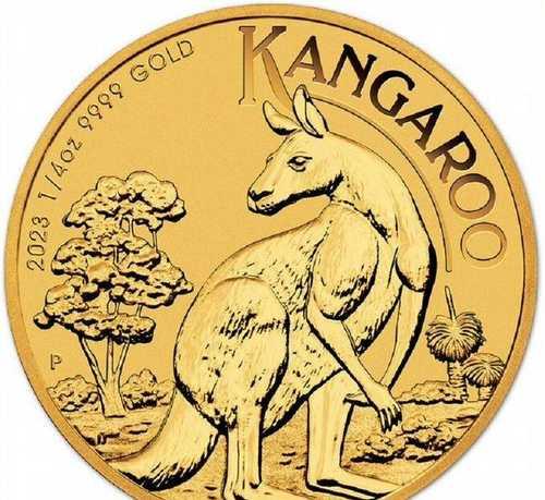 Золотая монета Австралии "Кенгуру" 25 долларов