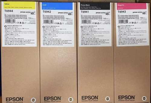 Картриджи Epson T6941 / T6942 / T6943 / T6944