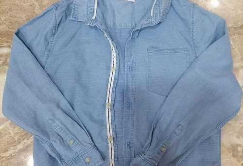Рубашка легкая, джинсковая на мальчика Zara 128