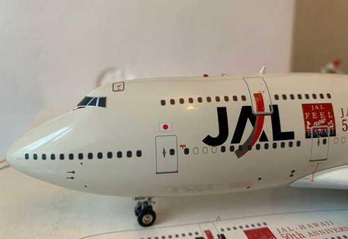 Раритет Boeing 747-400 JAL масштаб 1/200