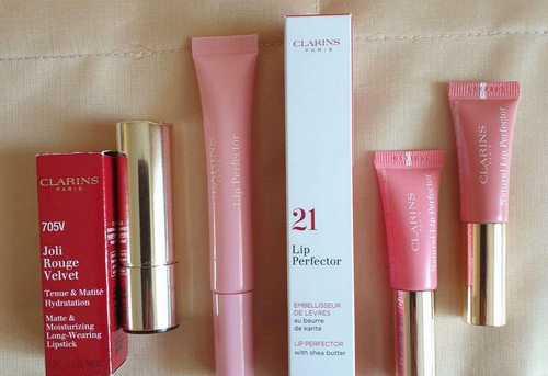 Помада Clarins Joli Rouge 705 V, блеск 01, 05, 21