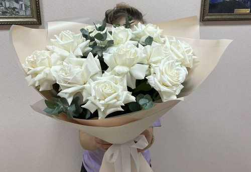 Букет из белых французских роз
