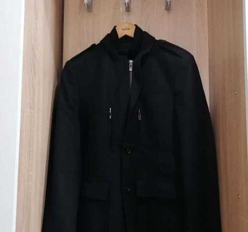 Пальто мужское чёрное классика
