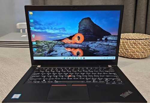 Ноутбук 14" Lenovo ThinkPad T480s, 256 ГБ, Core i5-8350U, RAM 16 ГБ, Intel UHD Graphics 620