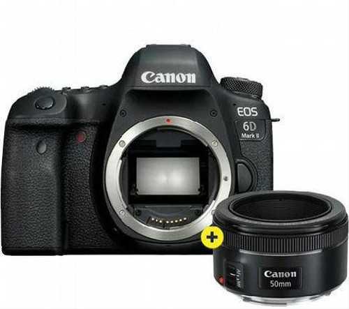 Canon 6d mark ii kit 50mm 1.8 stm новый обмен