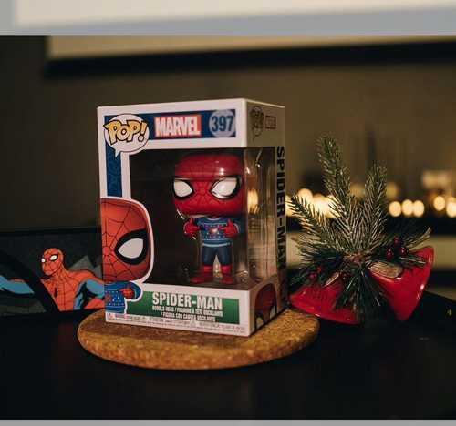Funko POP 397 Spider Man Holiday Sweater