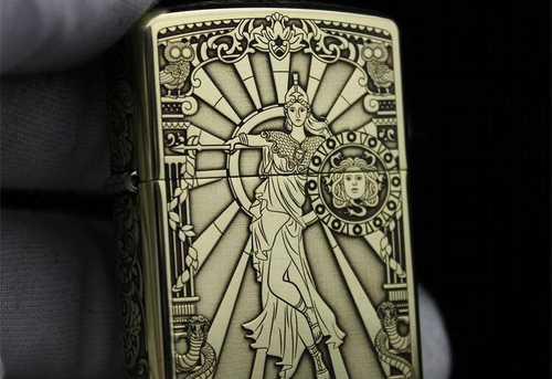 Зажигалка zippo armor Athena Афина