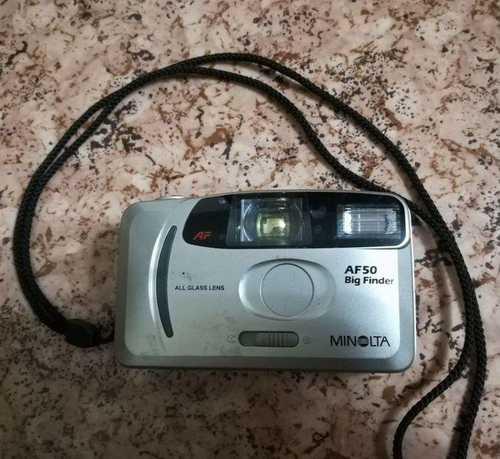 Плёночный фотоаппарат minolta AF 50
