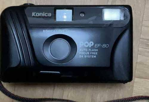 Плёночный фотоаппарат Konica POP EF-80 с чехлом