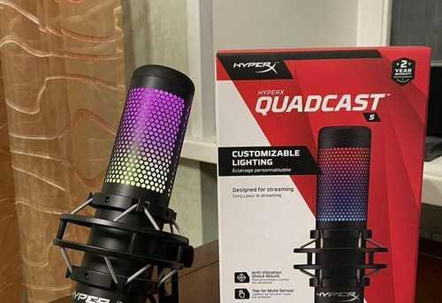 Микрофон HyperX Quadcast S черный