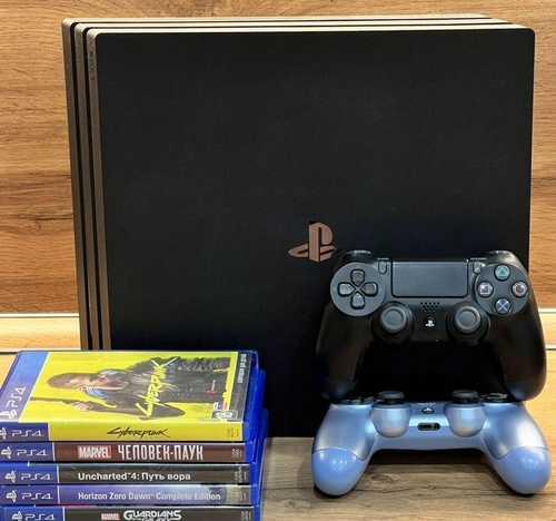 Sony PlayStation 4 Pro 1tb 2 геймпада