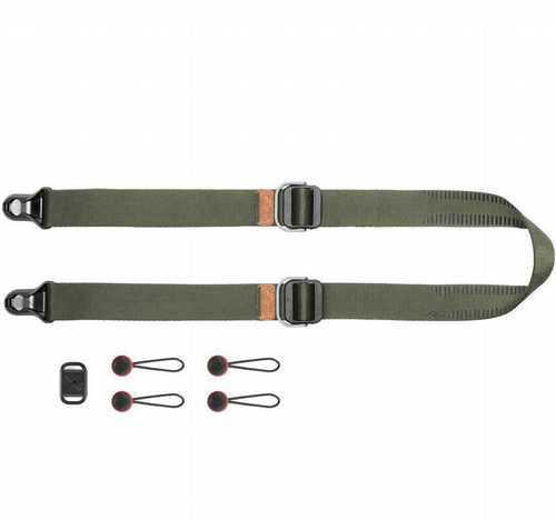 Ремень Peak Design Camera Strap Slide Lite, темно-зеленый (Sage)