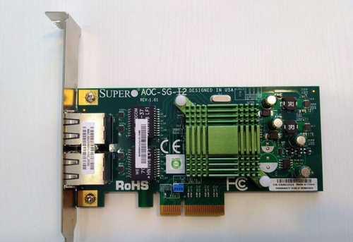 Сетевая карта 2*1000 Supermicro AOC-SGP-I2