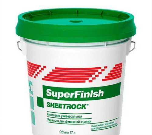 Шпатлевка извест-полимер Sheetrock SuperFinish 17л