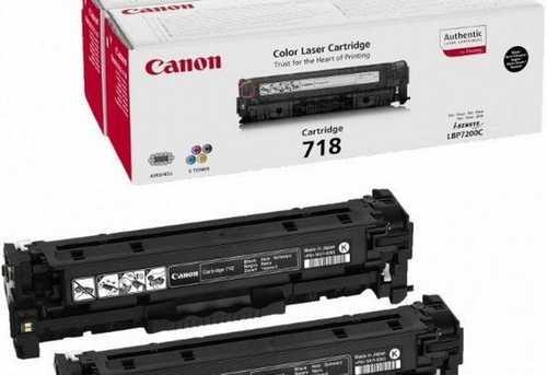 Canon Cartridge 718BK / 2662B017 Двойная упаковка