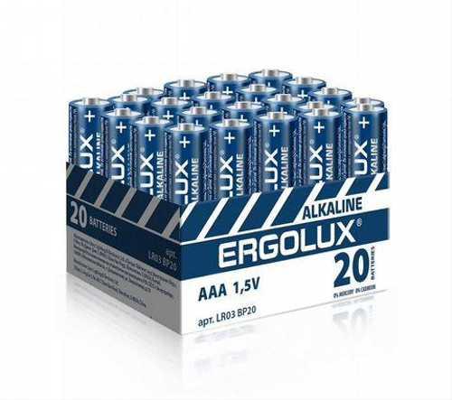 Ergolux. LR03 Alkaline BP20 (LR03 BP20, батарейка