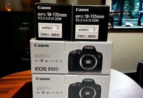 Canon EOS 850D KIT EF-S 18-135 IS USM новый