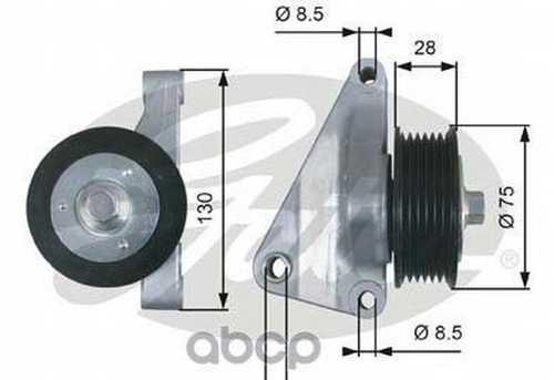 Направляющий ролик привода вспомогательных агре