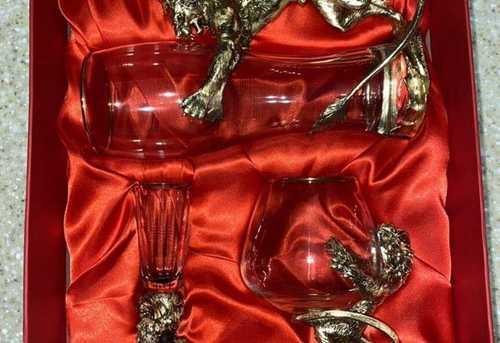 Подарочный набор стаканов для мужчин Лев