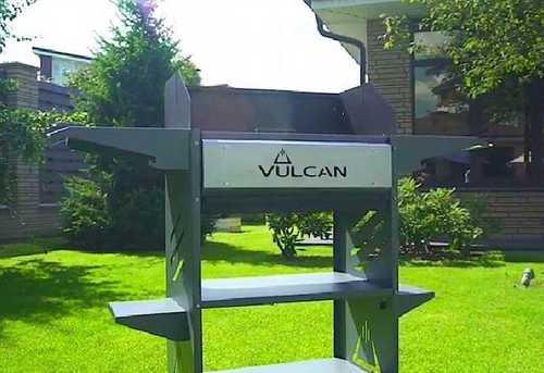 Удобный мангал Vulcan standart с ветрозащитой, ста