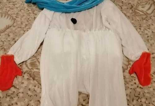 Новогодний костюм снеговика 122-134
