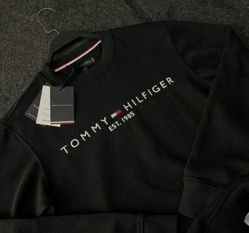 Свитшот Tommy Hilfiger 1985 черный мужской