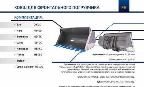 Навесное оборудование для фронтального погрузчика