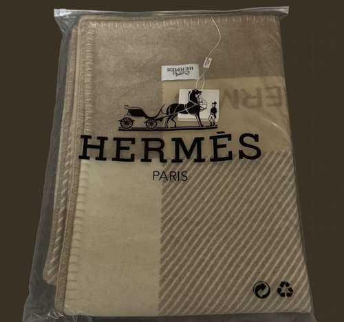 Мягкий теплый плед Hermes