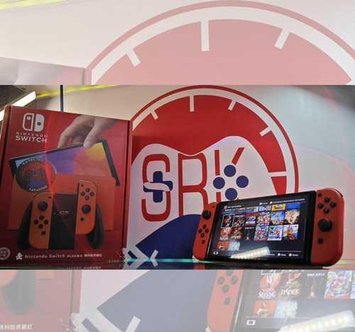 Nintendo switch Mario Oled,Шитая,512гб.,гарантия