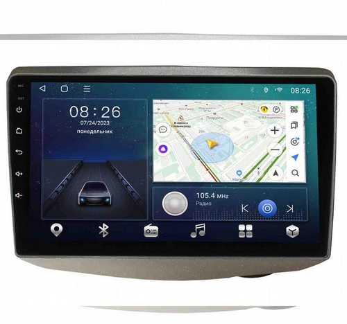 Магнитола Toyota Vitz 99-05  Android 4 64 TS18A 9"