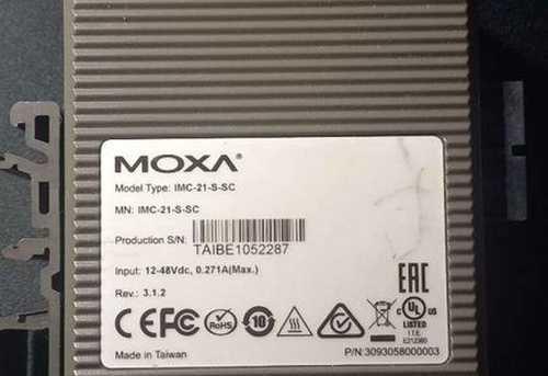 Медиаконвертер Moxa imc -21-s-sc