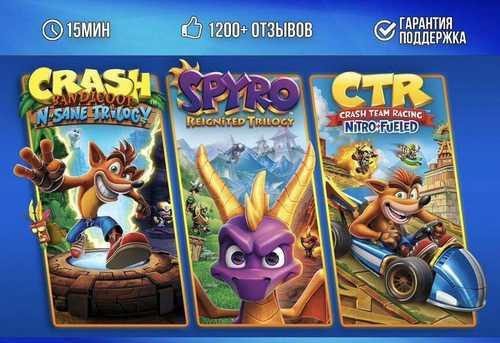 Crash + Spyro 3в1 PS4 PS5
