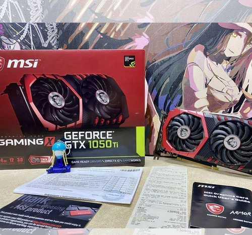 Видеокарта 1050ti 4gb MSI