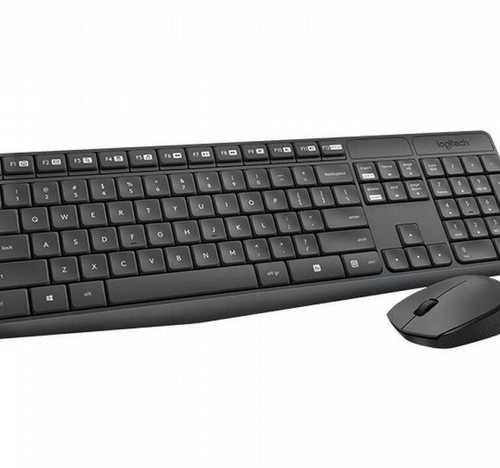 Клавиатура + мышь Logitech MK235 (Ru layout) клав:серый мышь:серый USB беспроводная (920-007948)