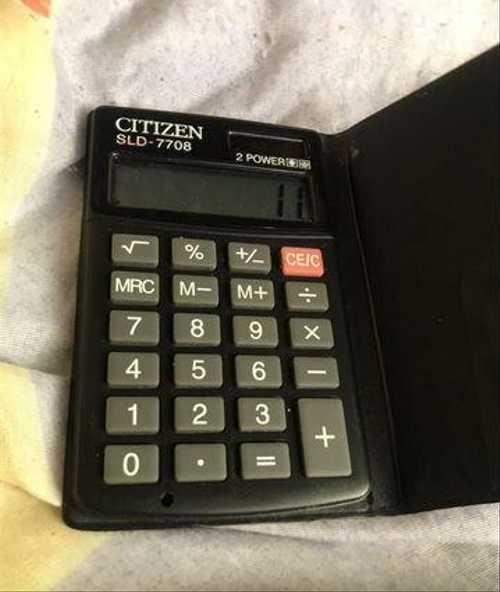 Калькулятор citizen sld-7708
