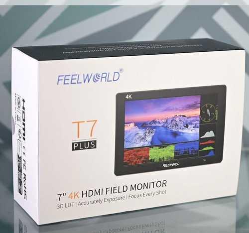 Накамерный монитор Feelworld T7Plus V2 7" новый