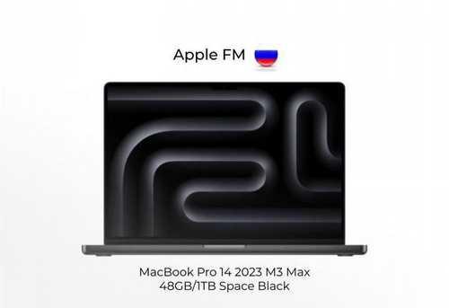MacBook Pro 14 (2023), 1000 ГБ, M3 Max (16 ядер), RAM 48 ГБ, GPU 40-core